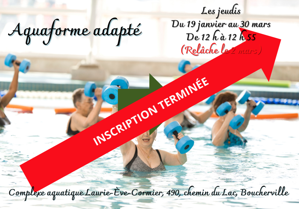AQUAFORME ADAPTÉE BOUCHERVILLE